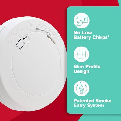 First Alert Talking Smoke Carbon Monoxide Alarm Built-In 10-Year ...