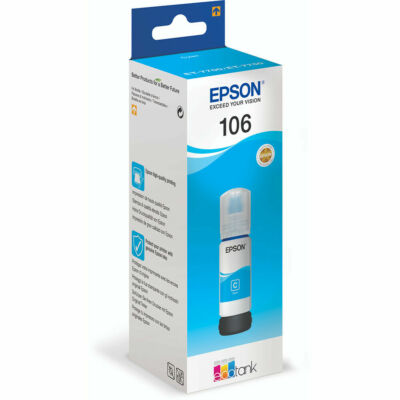 Genuine Epson Ecotank 106 Cyan Ink Bottles for ET-7750 /ET-7700 | eBay