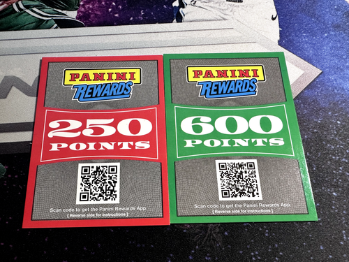 Panini Rewards Points - 850 Points - Unused Auto MEM White sparkle etc ...