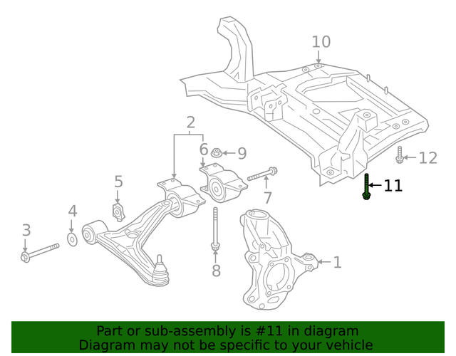Genuine Mercedes-Benz Engine Cradle Front Bolt 0009906806 for sale ...