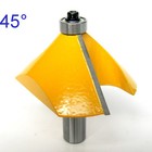 1 PC 1/2" Shank 1" Cutting Depth Edge Forming 45° Chamfer Router Bit ...