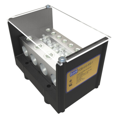 Ilsco Pdb Power Distribution Block, Dual Rated, 1 Pole, 500-4, 4/0-6 ...