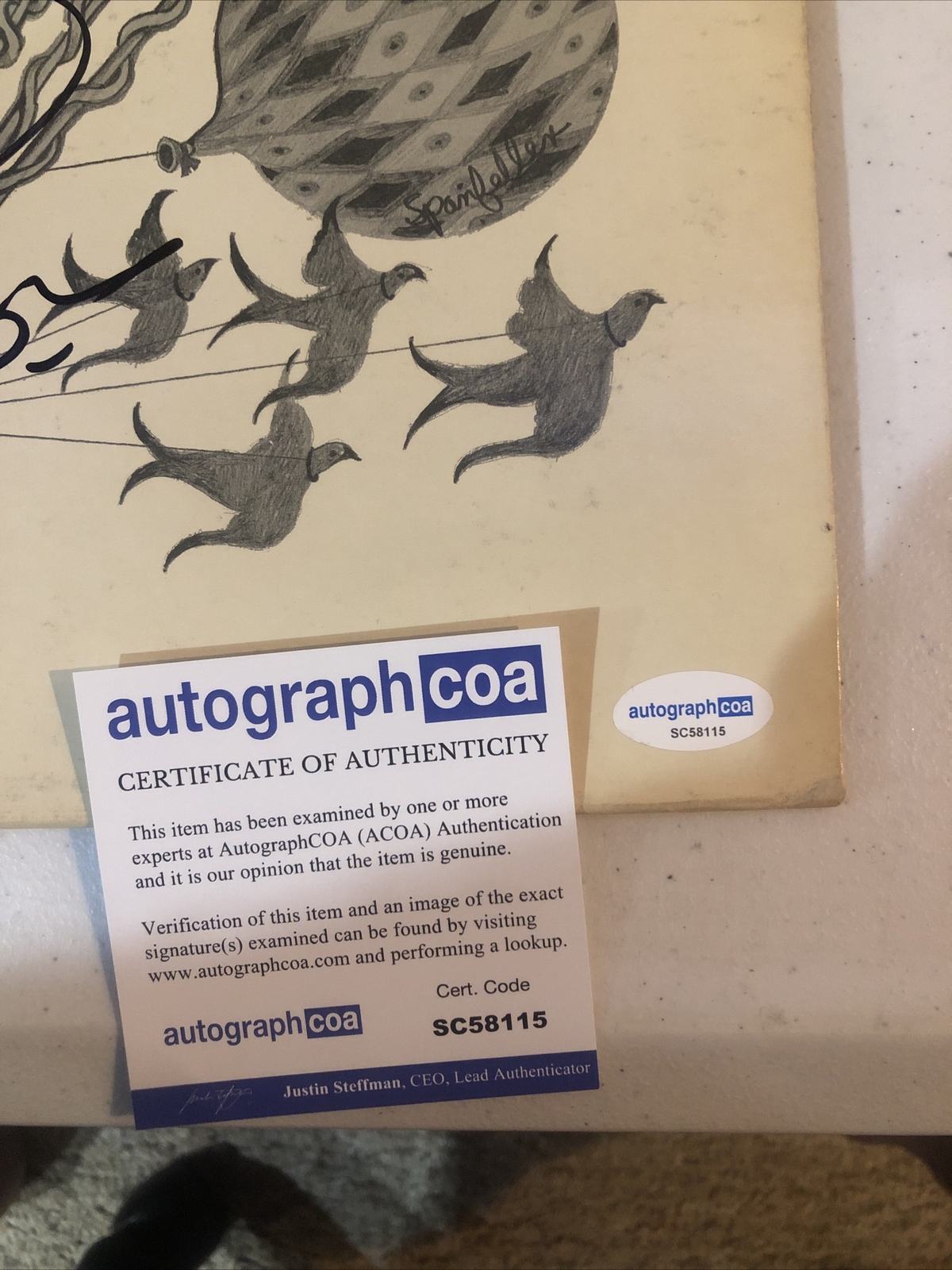 PETER NOONE HERMANS HERMITS SIGNED AUTOGRAPH VINYL ALBUM ACOA ON TOUR ...