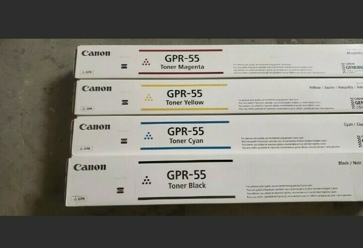 CANON GPR-55 Toner Cartridge Black Cyan Magenta Yellow C5535i C5540i ...
