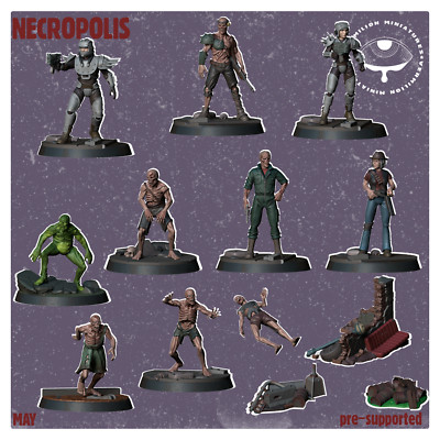 Full Set | Necropolis | Vermillion | Post Apoc D&D Wargaming 3D Printed ...