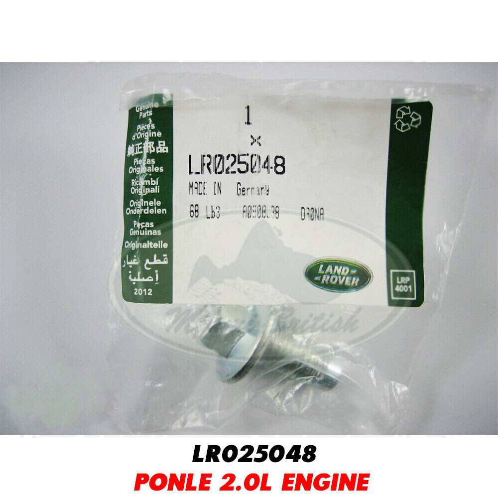 LAND ROVER ENGINE OIL DRAIN PLUG LR025048 OEM | eBay
