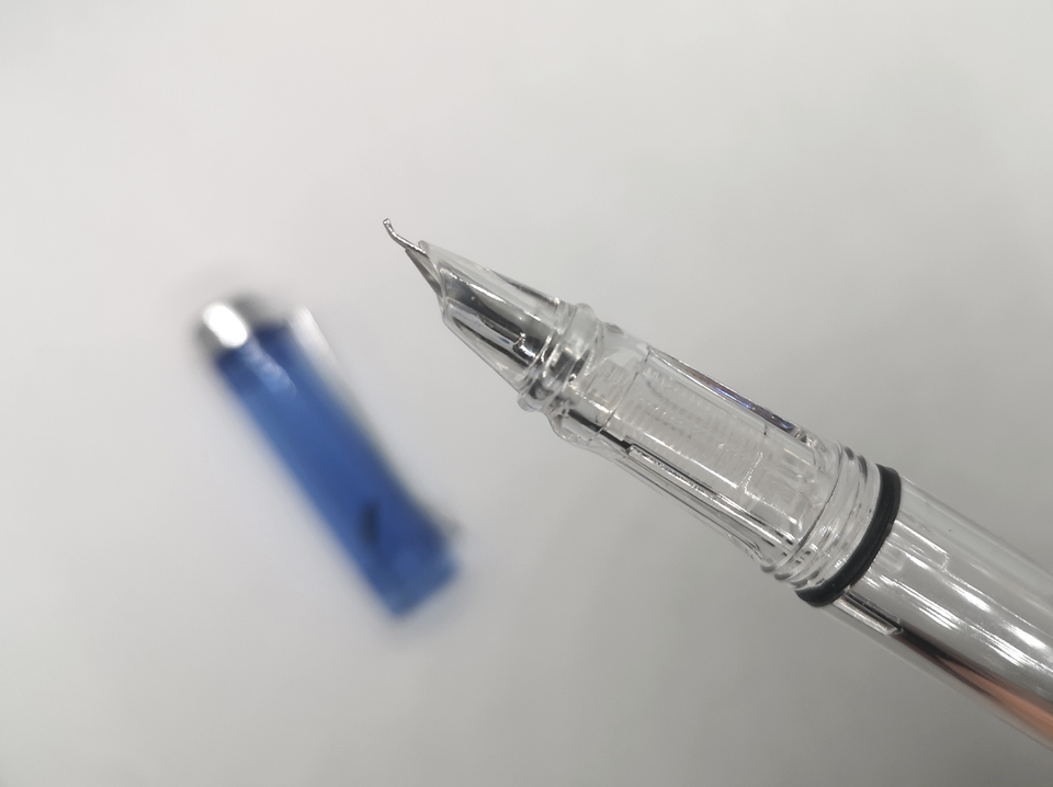 Semi Flex Piston Filled Manga Fountain Pen with Semi Flexible Maru Dip ...