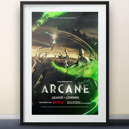 French Arcane Act 3 Poster 11x17" - League Of Legends gaming videogame ...