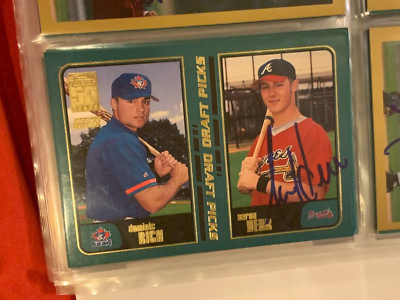 AARON HERR DOMINIC RICH AUTOGRAPHED SIGNED 2001 TOPPS CARD BRAVES COA ...