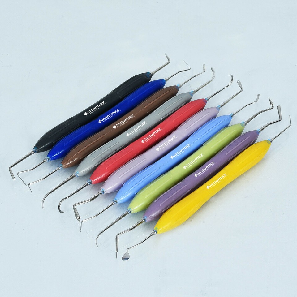 5Pcs/10Pcs Dental Composite Filling Instruments Set Silicone Handle ...
