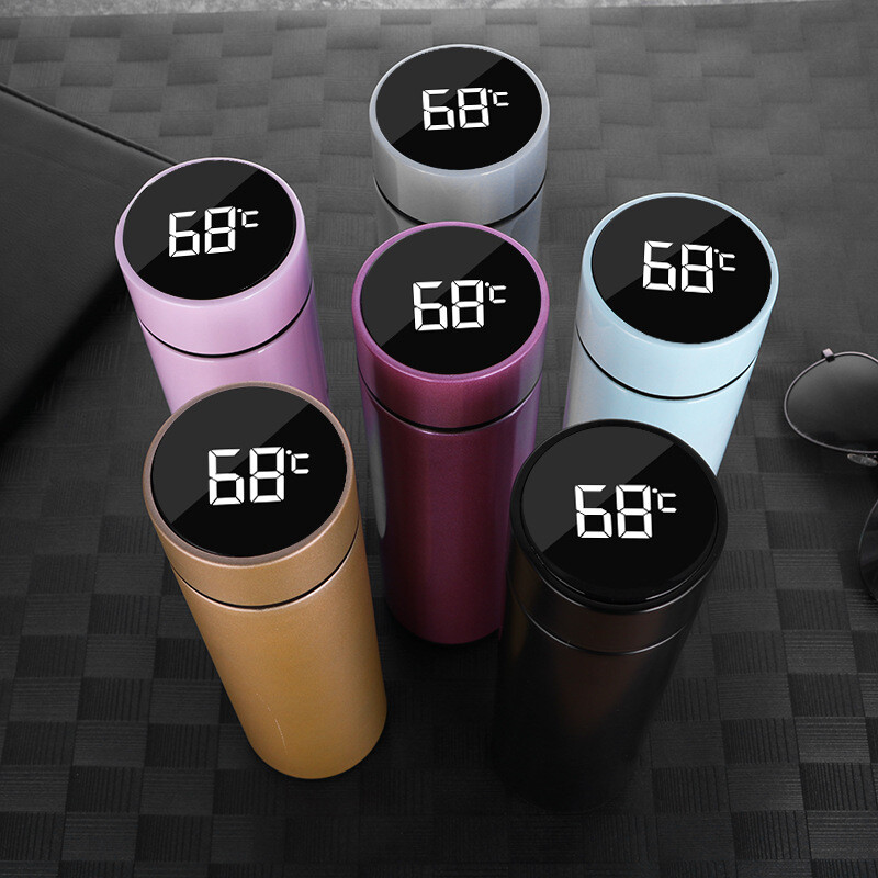 Smart Insulated Mug Stainless Steel Vacuum Cup Thermos Bottle LED ...