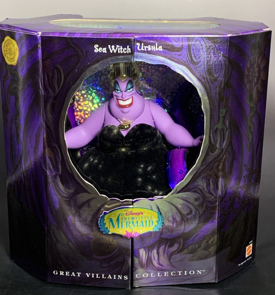 Disney Sea Witch Ursula Doll Great Villains 1997 Mattel 17575 ...