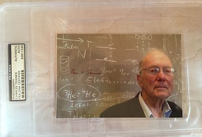 Charles Townes Signed Autographed Photo Physicist Laser Inventor Nobel ...
