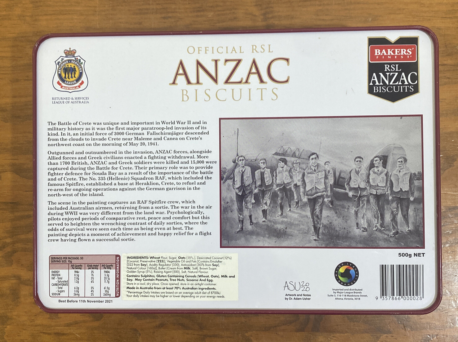 BAKERS FINEST ANZAC BISCUIT TIN | eBay Australia