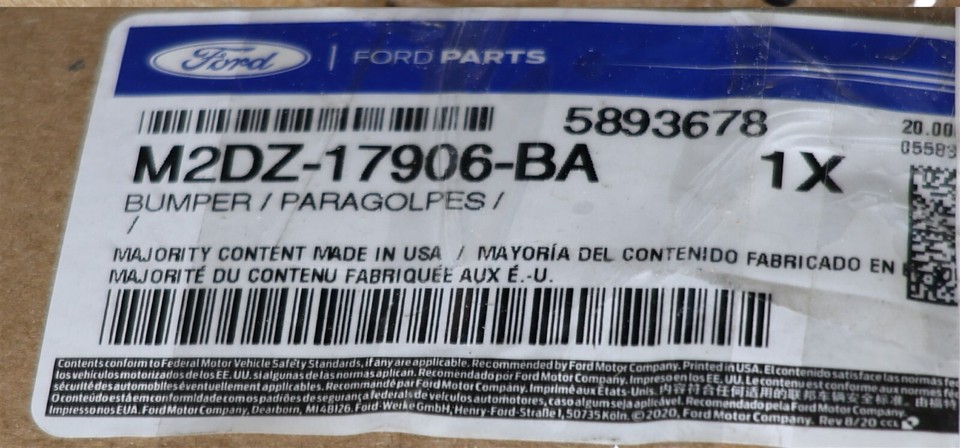 NEW OEM Ford Steel Rear Bumper Face Bar M2DZ-17906-BA Bronco 21-24 | eBay