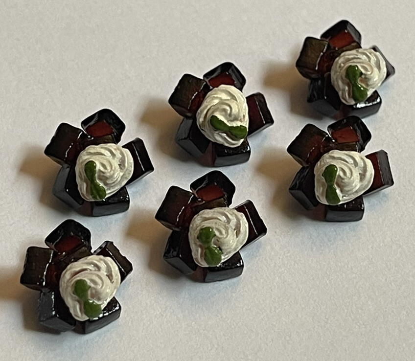 SET OF 6 Genuine Re-Ment 12mm GELATIN DESSERTS Miniature Jello ...