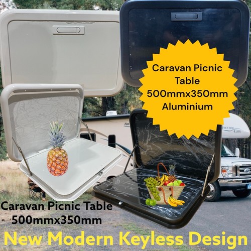 CARAVAN CAMPER FOLDING TABLE PICNIC TABLE 500mm X 350mm KEYLESS ...