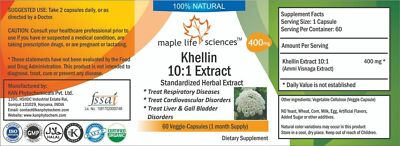 Khellin Extract 10:1 Capsules Ammi Visnaga Extract High Quality No ...