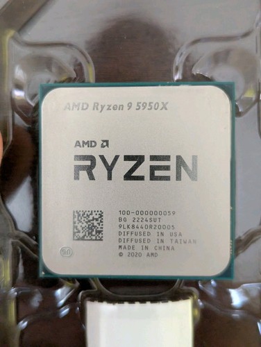 AMD Ryzen 9 5950X Desktop Processor (4.9GHz, 16 Cores, Socket AM4) Box ...