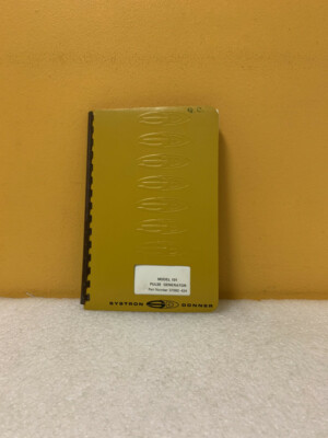 Manuals & Books - Systron Donner Model