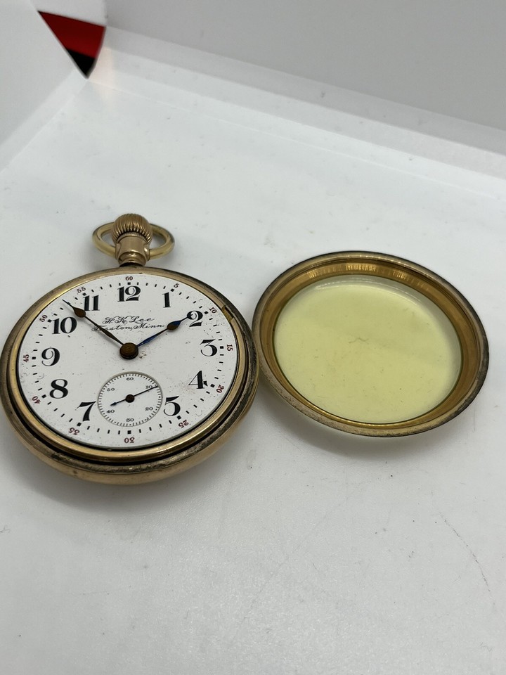 Antique Gold Pocket Watch Windsor 17 Jewels HK Lee Fosston,Mn | eBay