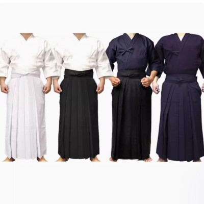 Kendo Iaido Aikido Hapkido Hakama Martial Arts Uniform Kimono Dobok ...