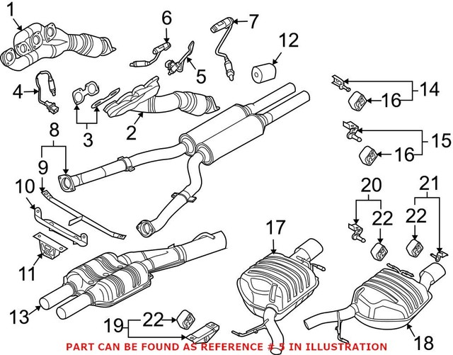 Genuine OEM Front Left Oxygen Sensor for BMW 11787539124 for sale ...