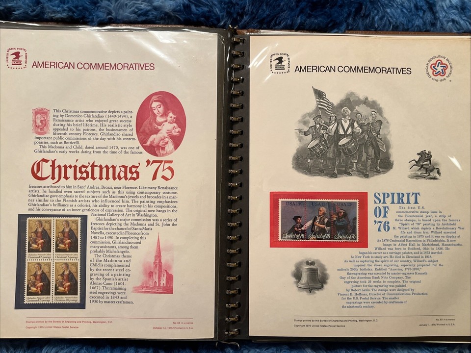 American Commemorative Collection Binder, 42 Panels, 1975-1978 | eBay