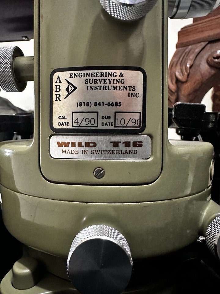 WILD Heerbrugg T16 Scale Reading Automatic Vertical Index Theodolite | eBay