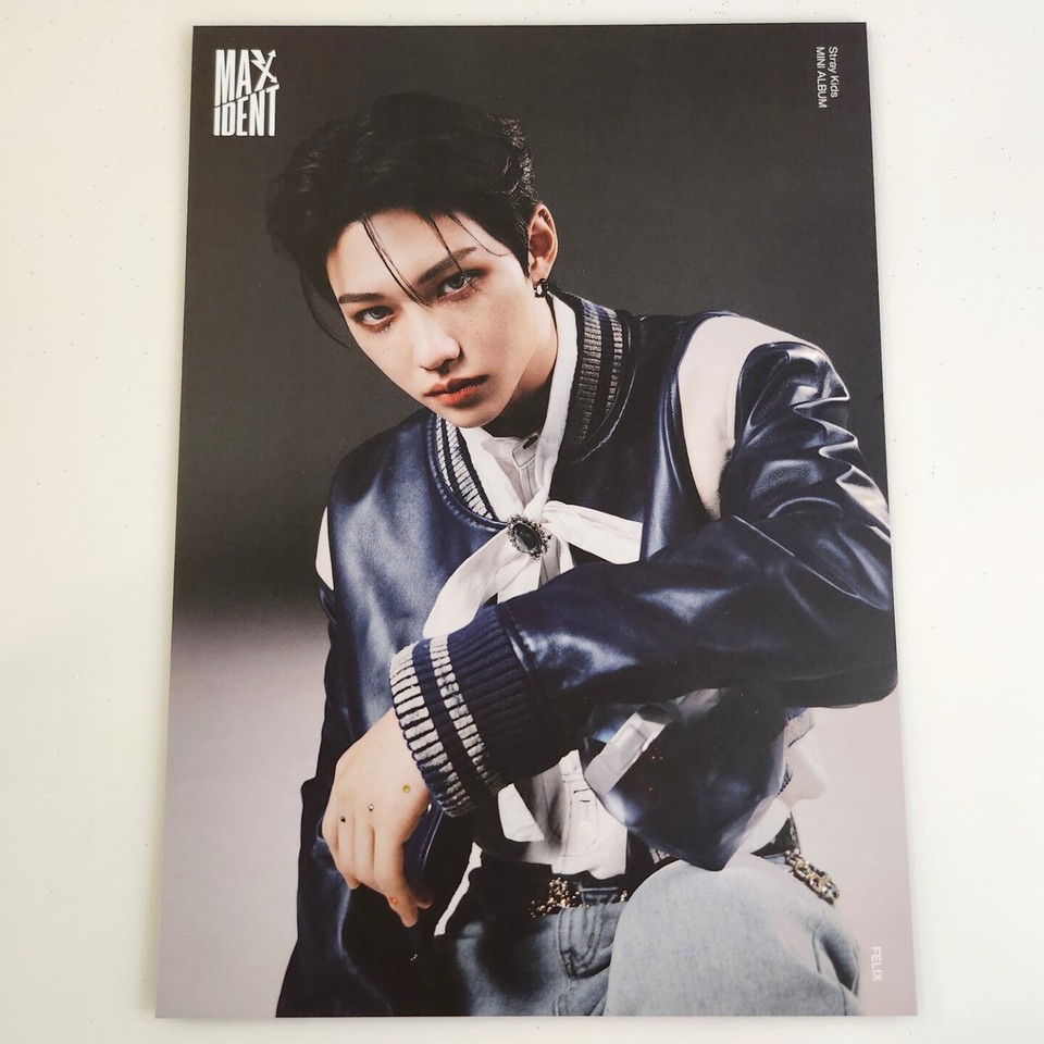 STRAY KIDS Mini Album 'MAXIDENT' Official Photo Cards, Mini Poster, 4 ...