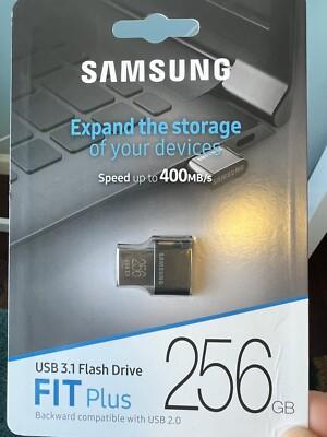 SAMSUNG FIT Plus 256GB - 400MB/s USB 3.1 Flash Drive 887276265940| eBay