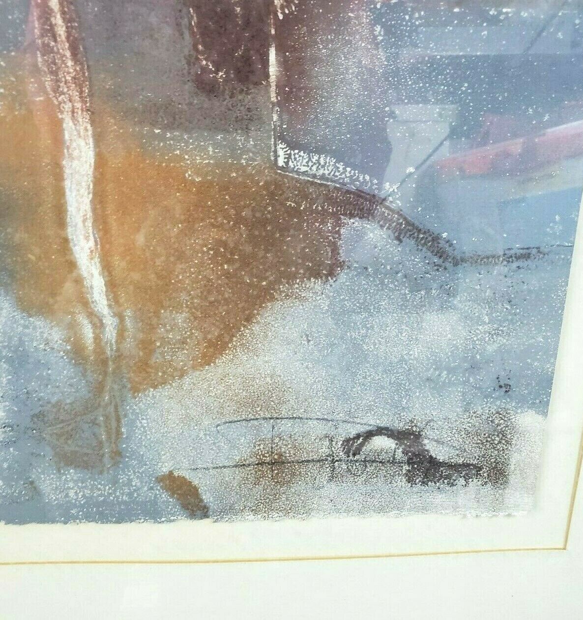 Laszlo Dus ABSTRACT Original Framed 20.5" X 22" Lithograph Art Print | eBay