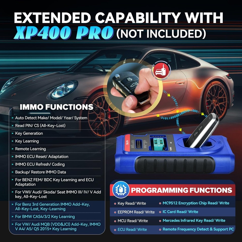 Autel MaxiIM IM508S PRO XP400 PRO IMMO Key Programming Coding ...