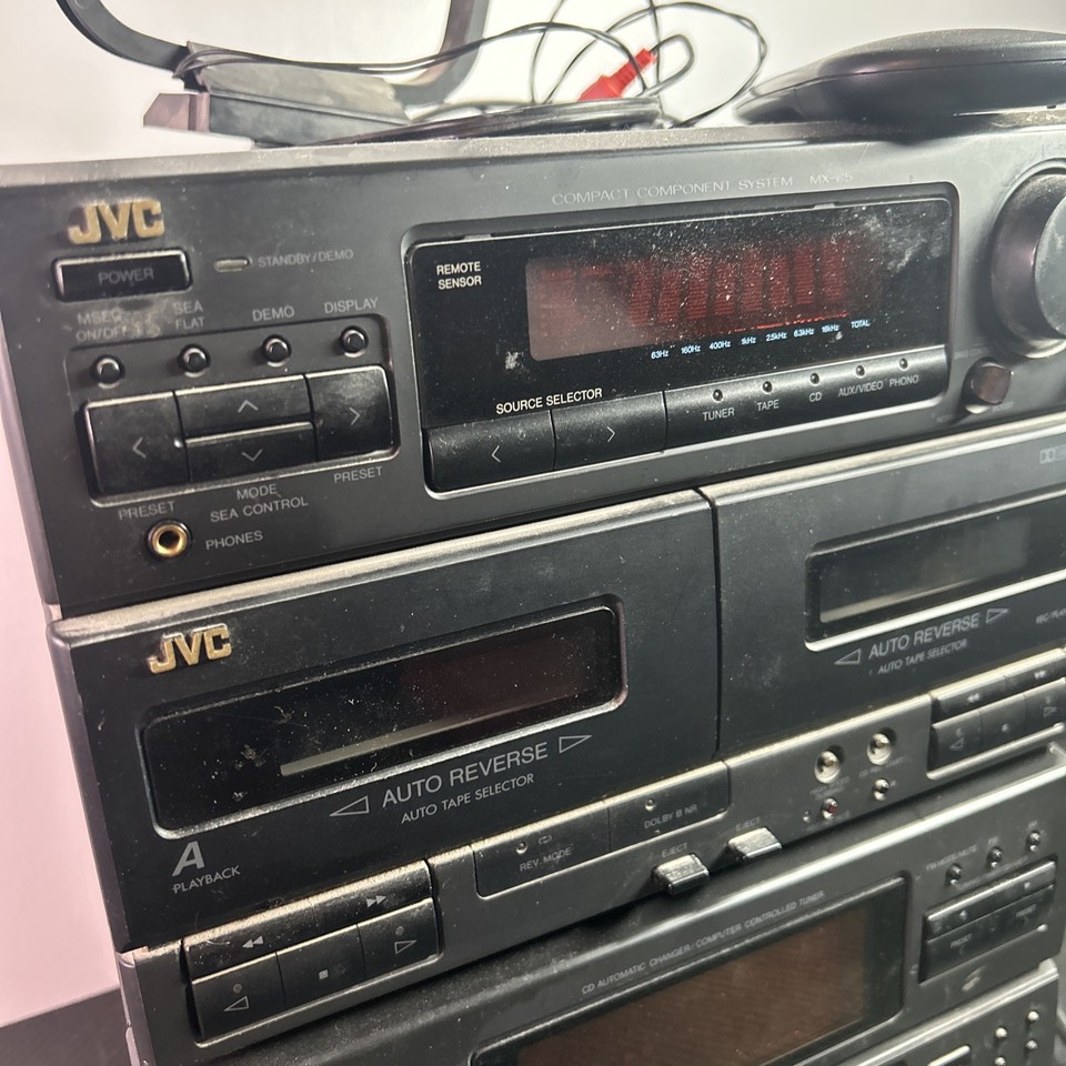 JVC MX-C5 Compact Component System 6+1 CD Changer/ Dual Tape *Read* | eBay