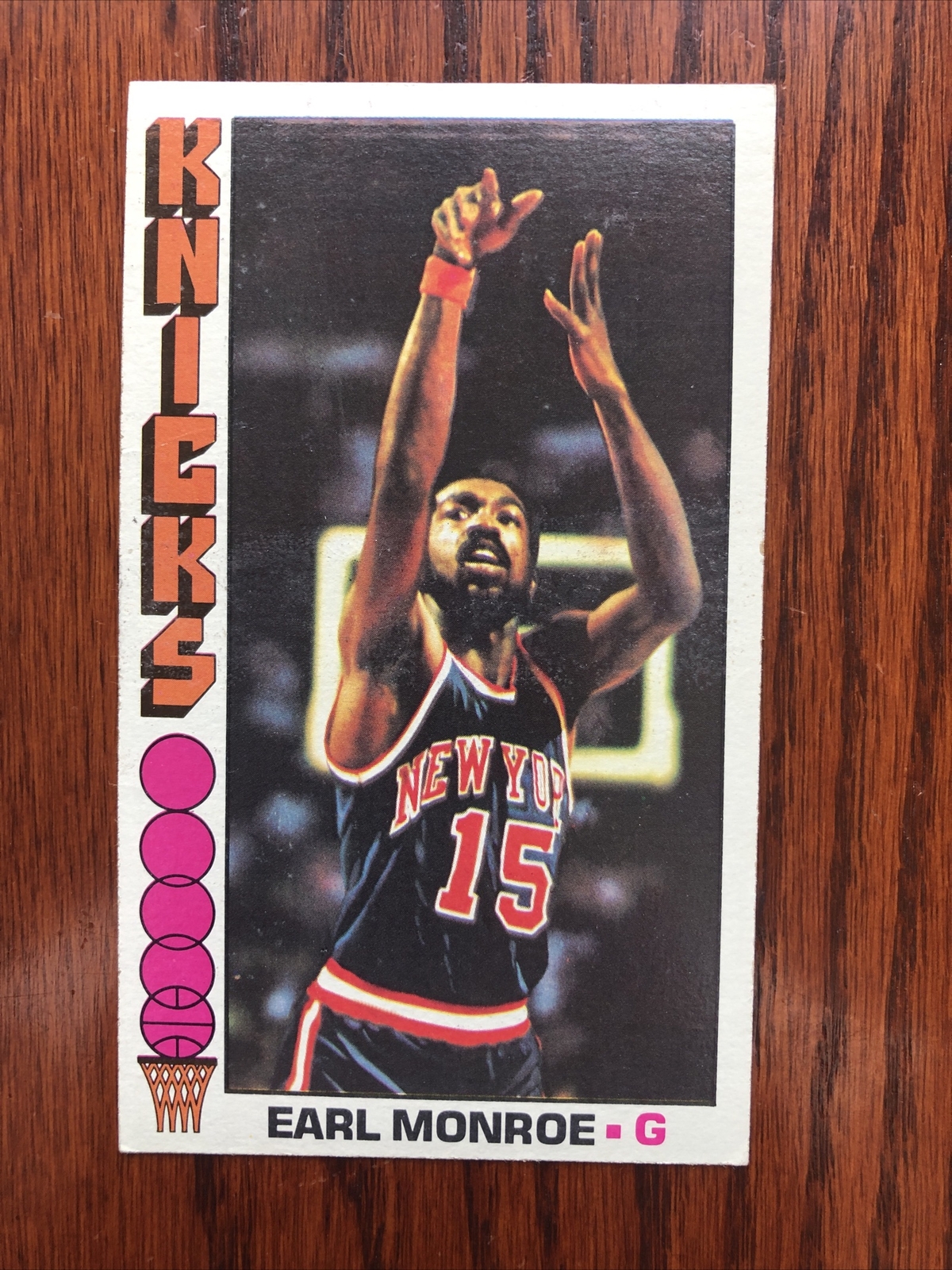 1976-77 Topps Large Basketball Card #98 EARL MONROE Knicks HOF Nice ...
