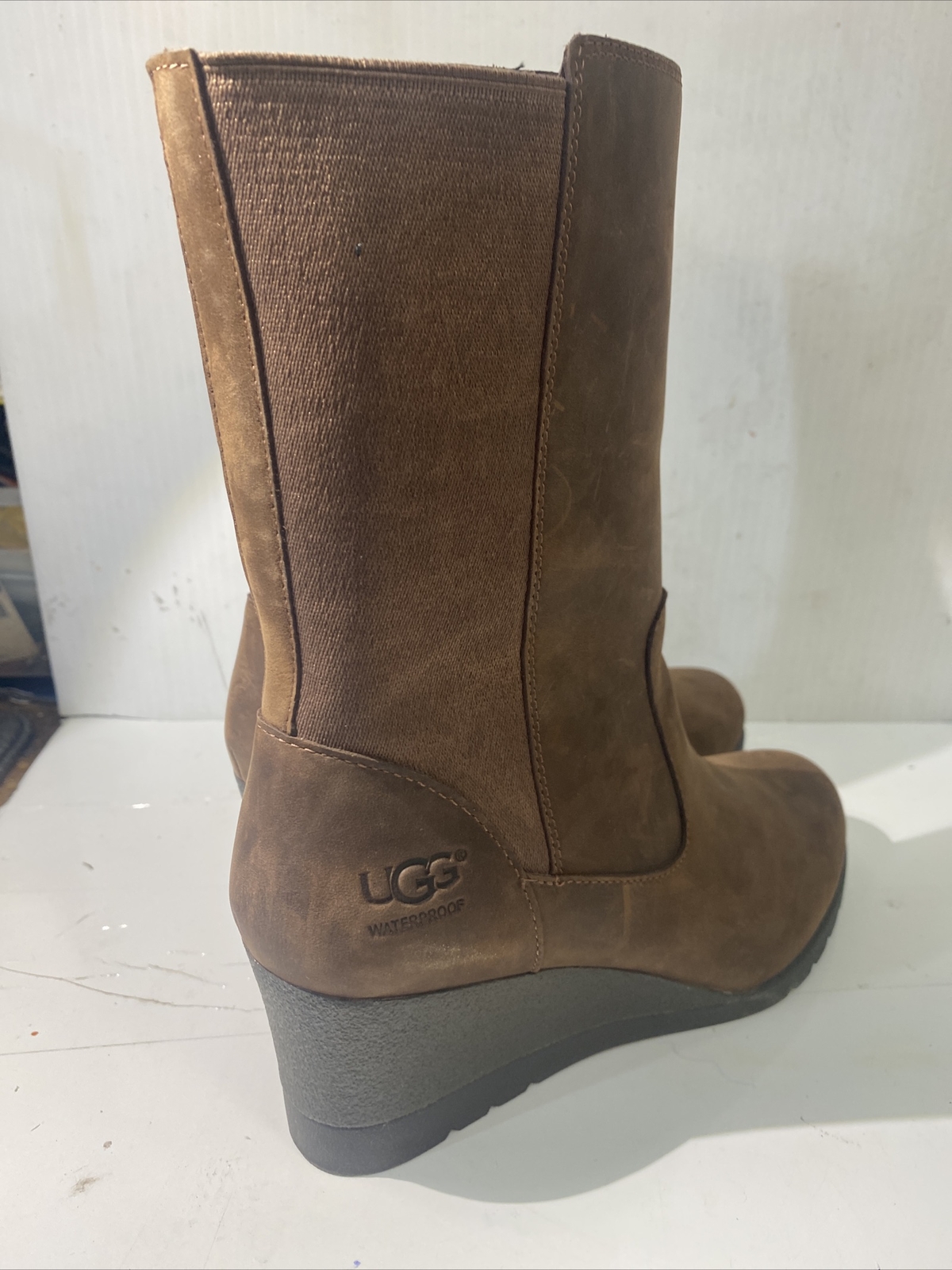 UGG Australia CORALINE BOOT HEELS WATERPROOF LEATHER … - Gem