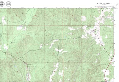 Jackson Quadrangle Alabama 1978 USGS Topo Map 7.5 Minute Topographic | eBay