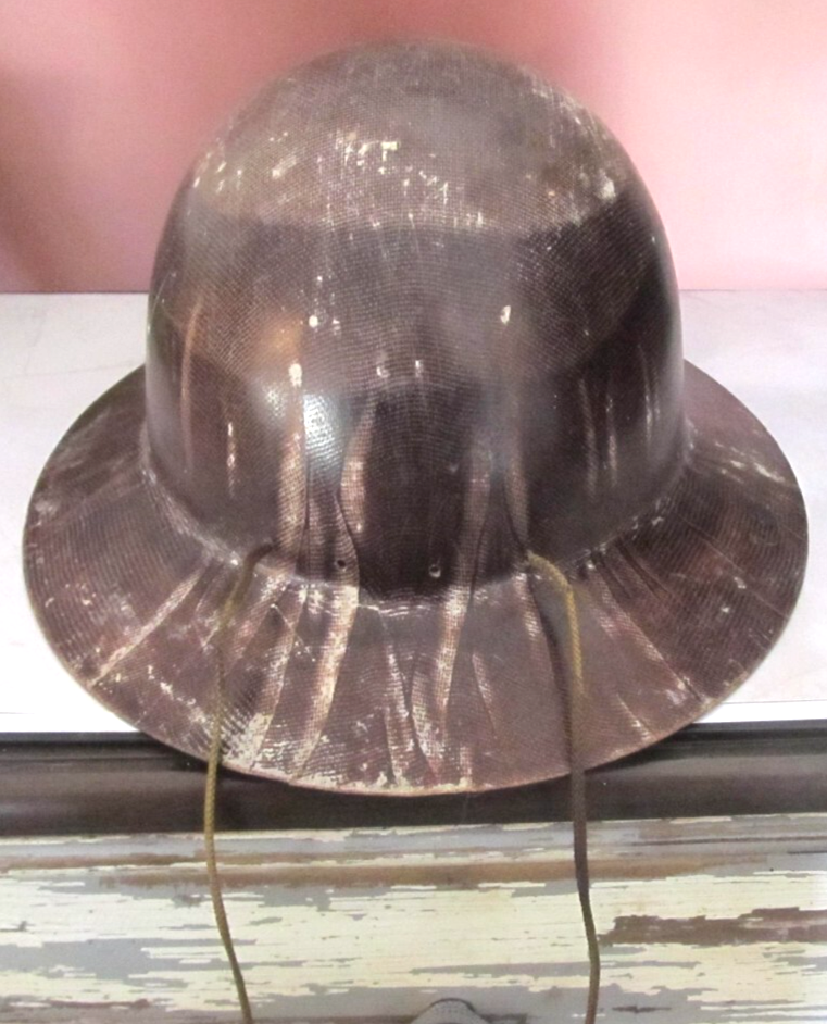 Antique Vintage Brown Turtle Shell Colored Cap Coal Miners Mining ...