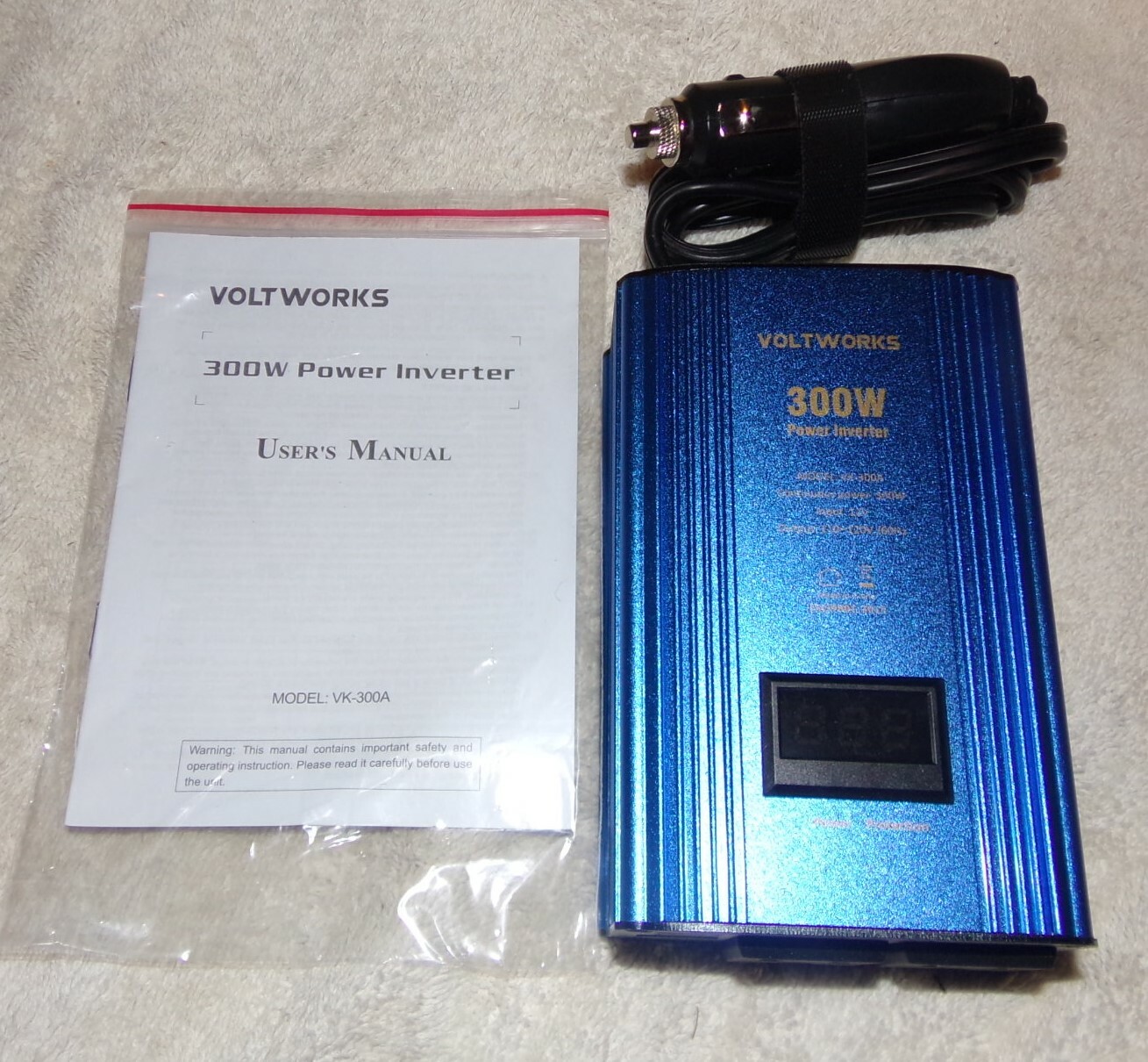 Voltworks Power Inverter - 300W Car Inverter DC - AC Converter with LED Voltage for sale online ...