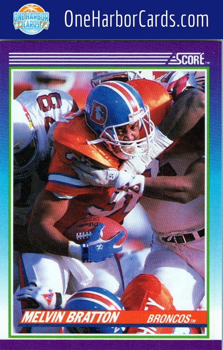1990 Score Denver Broncos #133 Melvin Bratton | eBay