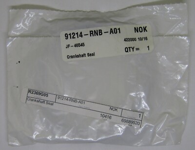New Crankshaft Seal for Honda Part No. 91214-RNB-A01 | eBay