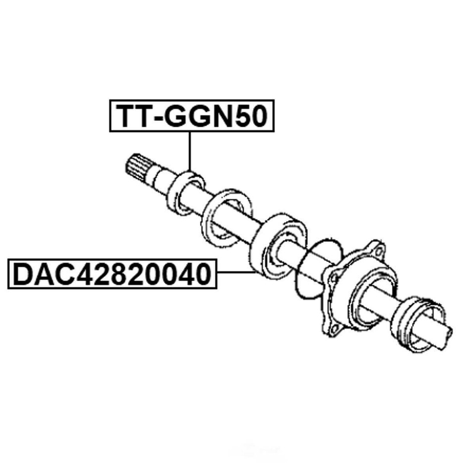 Drive Axle Shaft Lock Ring-SR Febest TT-GGN50 fits 2010 Toyota Hilux | eBay