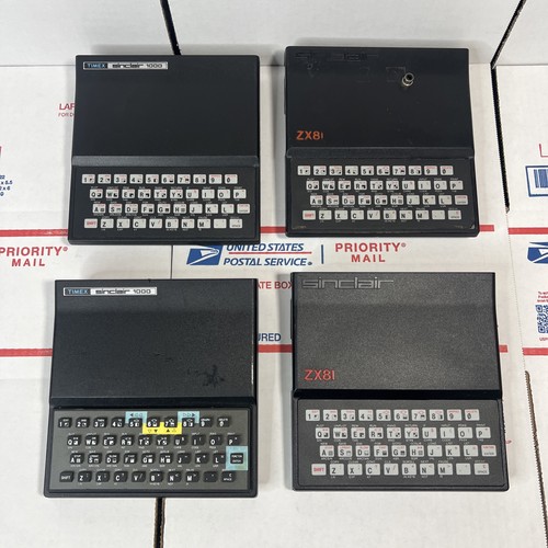 TIMEX Sinclair 1000 / ZX81 computer - LOT OF 4 - * AS IS / UNTESTED ...