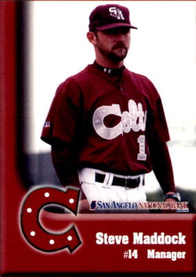 2002 San Angelo Colts Team Issue #10 Steve Maddock Arlington Texas ...