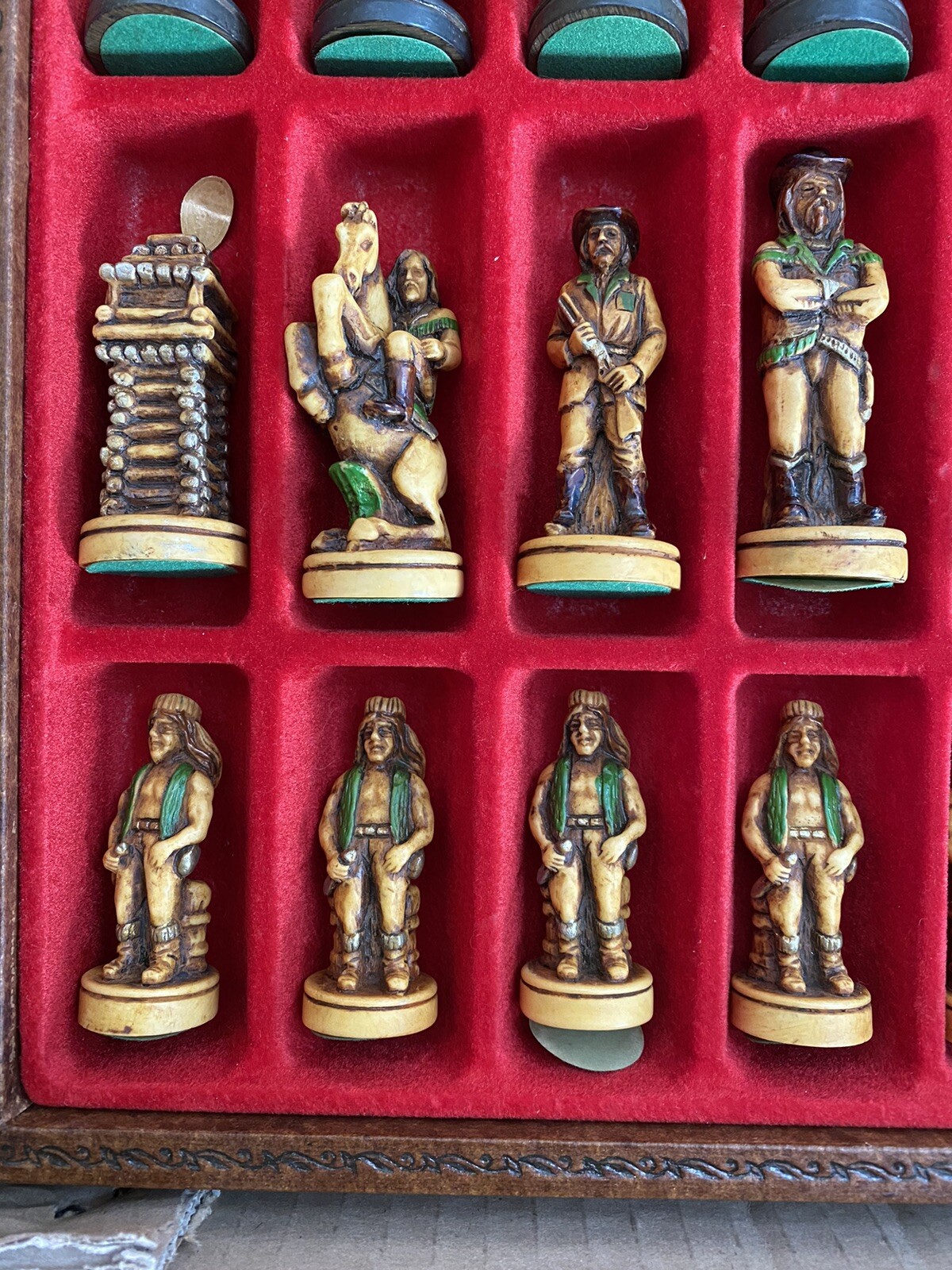 Vintage NIGRI Wild West Chess set Made in Italy Boxed Cowboys Vs ...