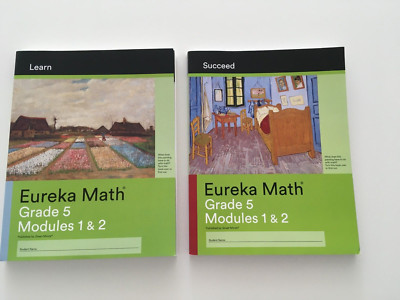 2 Pc Books Eureka Math 5 Grade Learn Succeed Module 1&2 | eBay