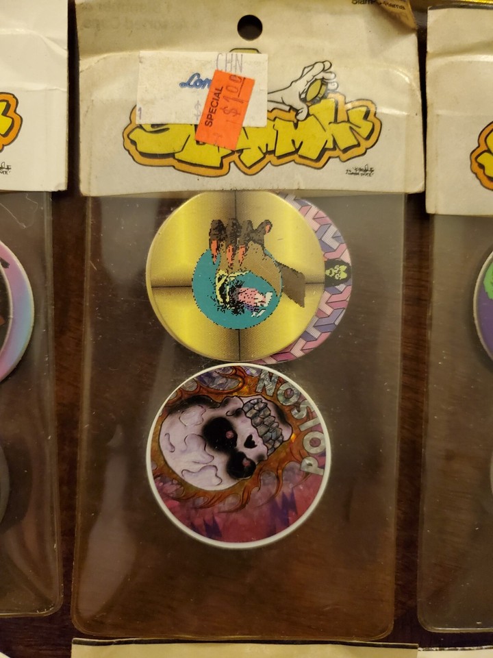 1 Pack of Vintage Milk Caps with Vintage Slammer - Very Rare 90s Pogs ...