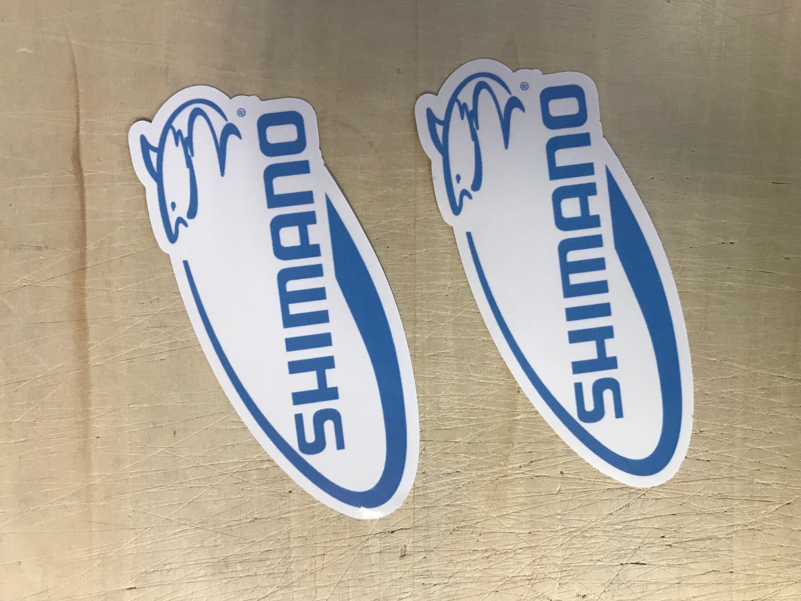 Shimano Fishing Logo / PAIR / 6" OVAL Vinyl Boat Lure Gear Graphic Art ...