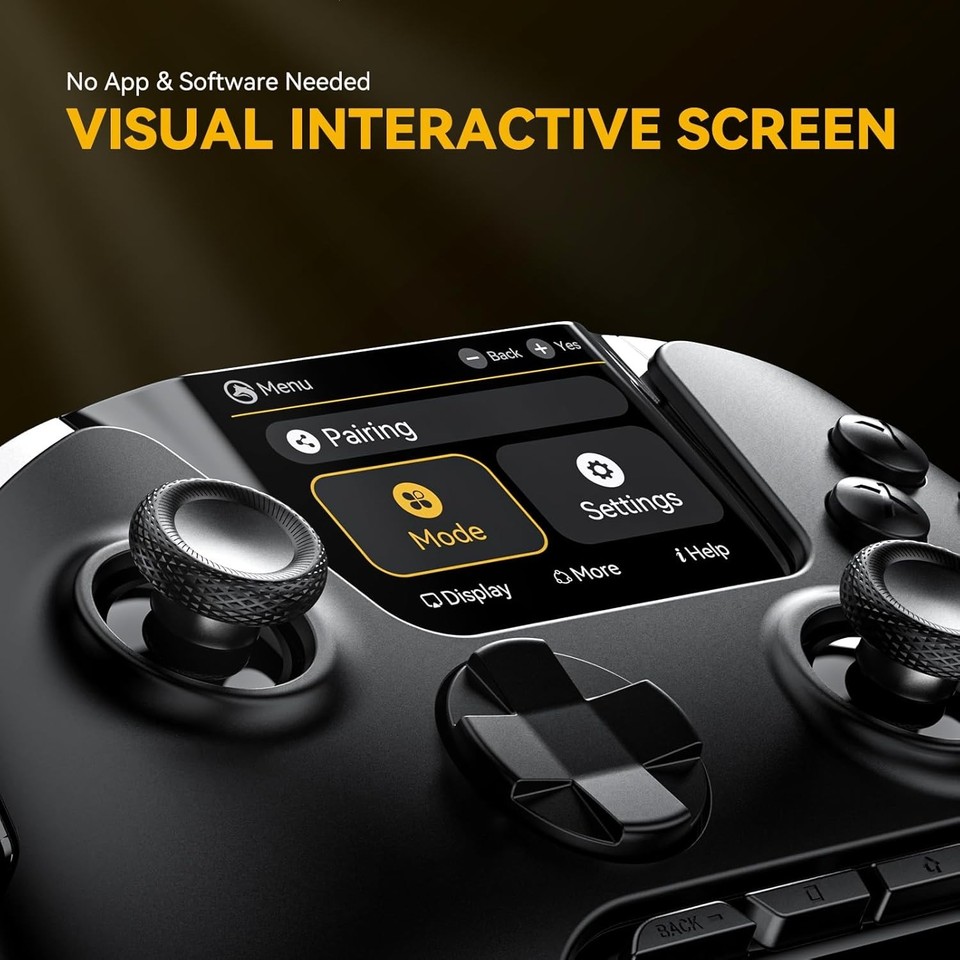 Interactive Screen Wireless Gaming Controller for PC/Switch/Switch 2 ...