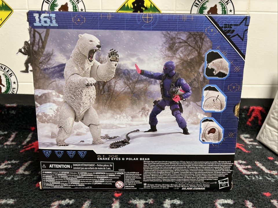 GI Joe Classified Series Snake Eyes & Polar Bear # 161 Hasbro With ...
